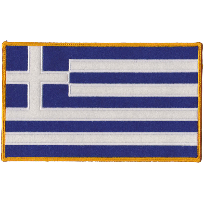 Buy Greek Flag Patches - Perfect for Varsity Jackets